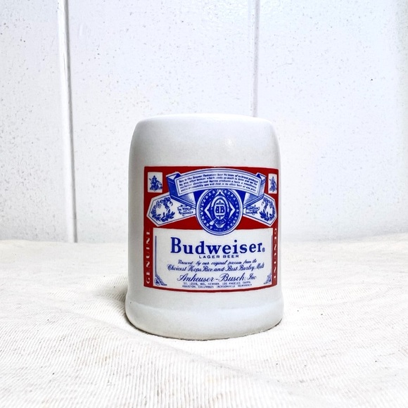 Budweiser | Dining | Vintage Ceramic Budweiser Toothpickshot Glass ...